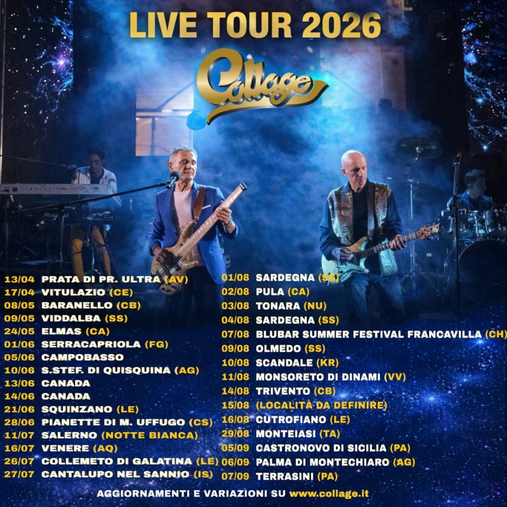 I Collage in concerto a Campobasso il 5 giugno 2026